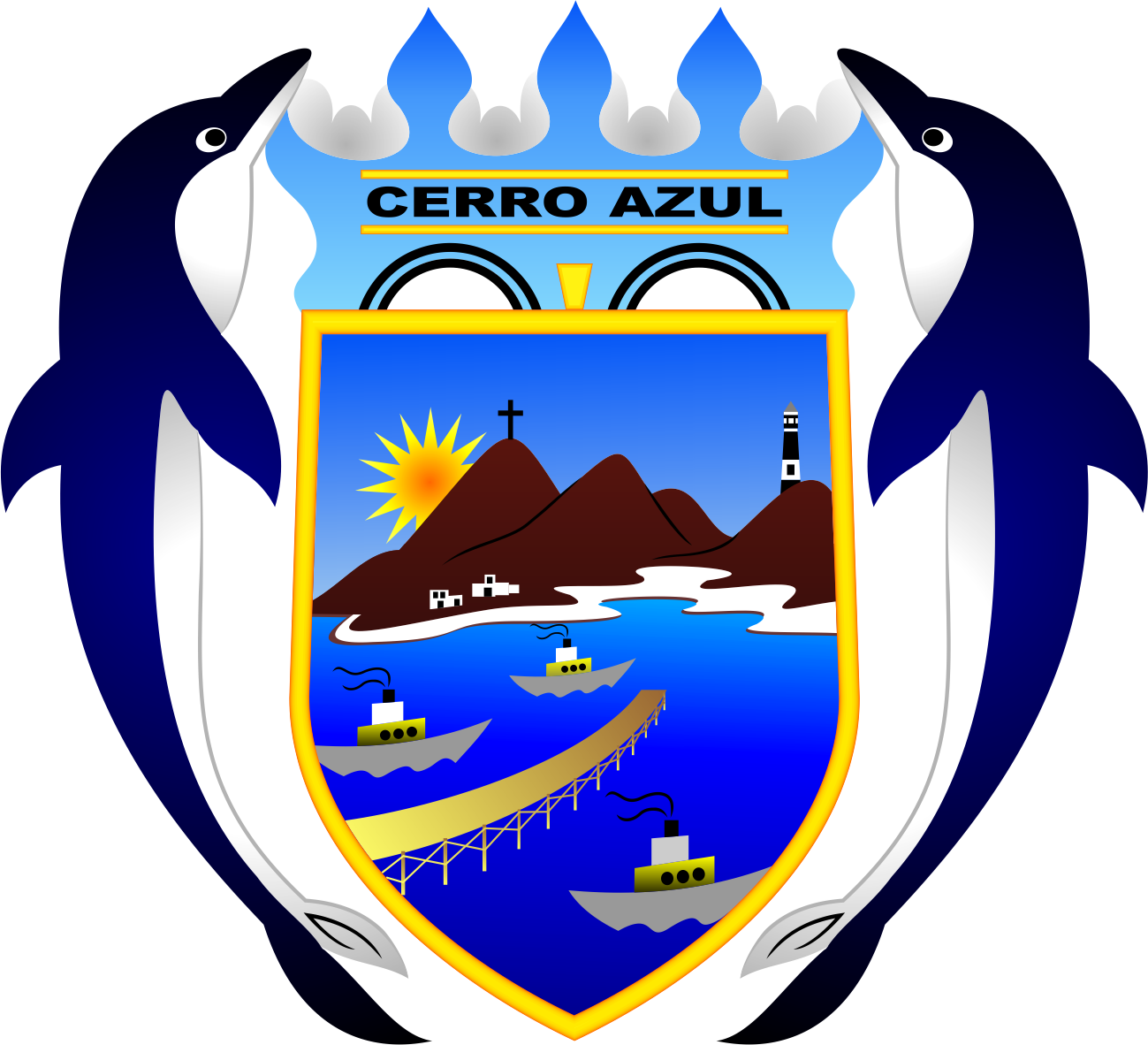 Download Escudo De Cerro Azul - Escudo De Cerro Azul Cañete PNG Image ...