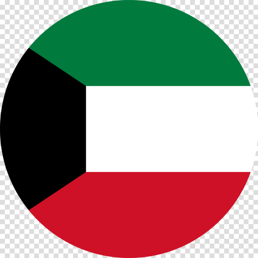 Kuwait Flag Icon Clipart Flag Of Kuwait - Kuwait Flag Png In Circle ...