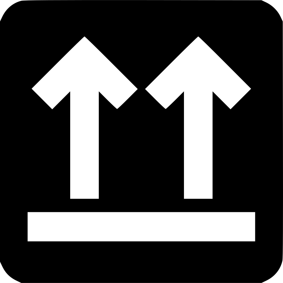 Download Png File - Way Up Symbol Black And White PNG Image with No ...