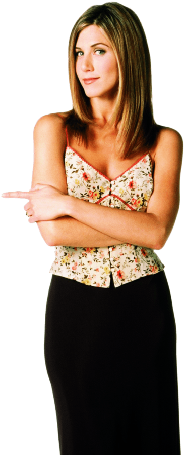 Jennifer Aniston Pointing Left - Jennifer Aniston Png - Free ...