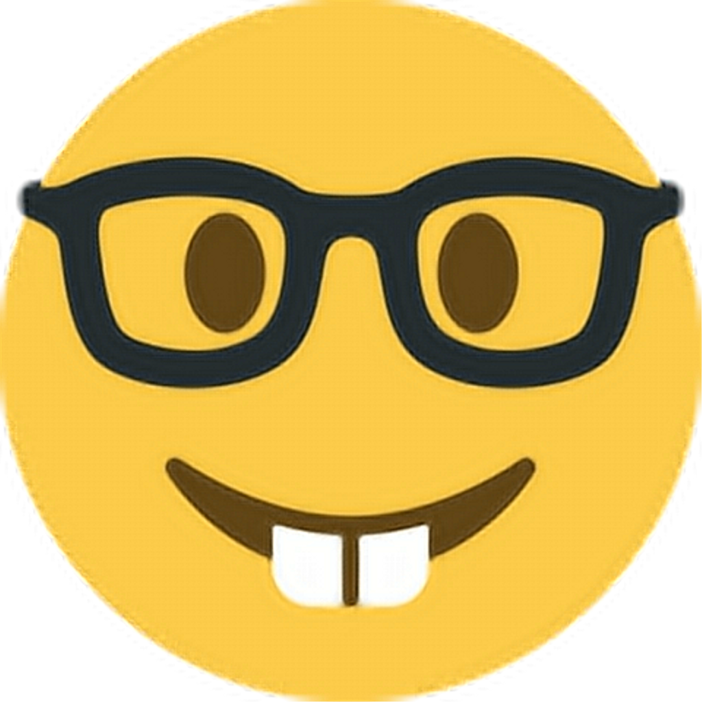 Download Smart Nerd Geek Dork Teeth Glasses Spectacles Emoji - Nerd ...