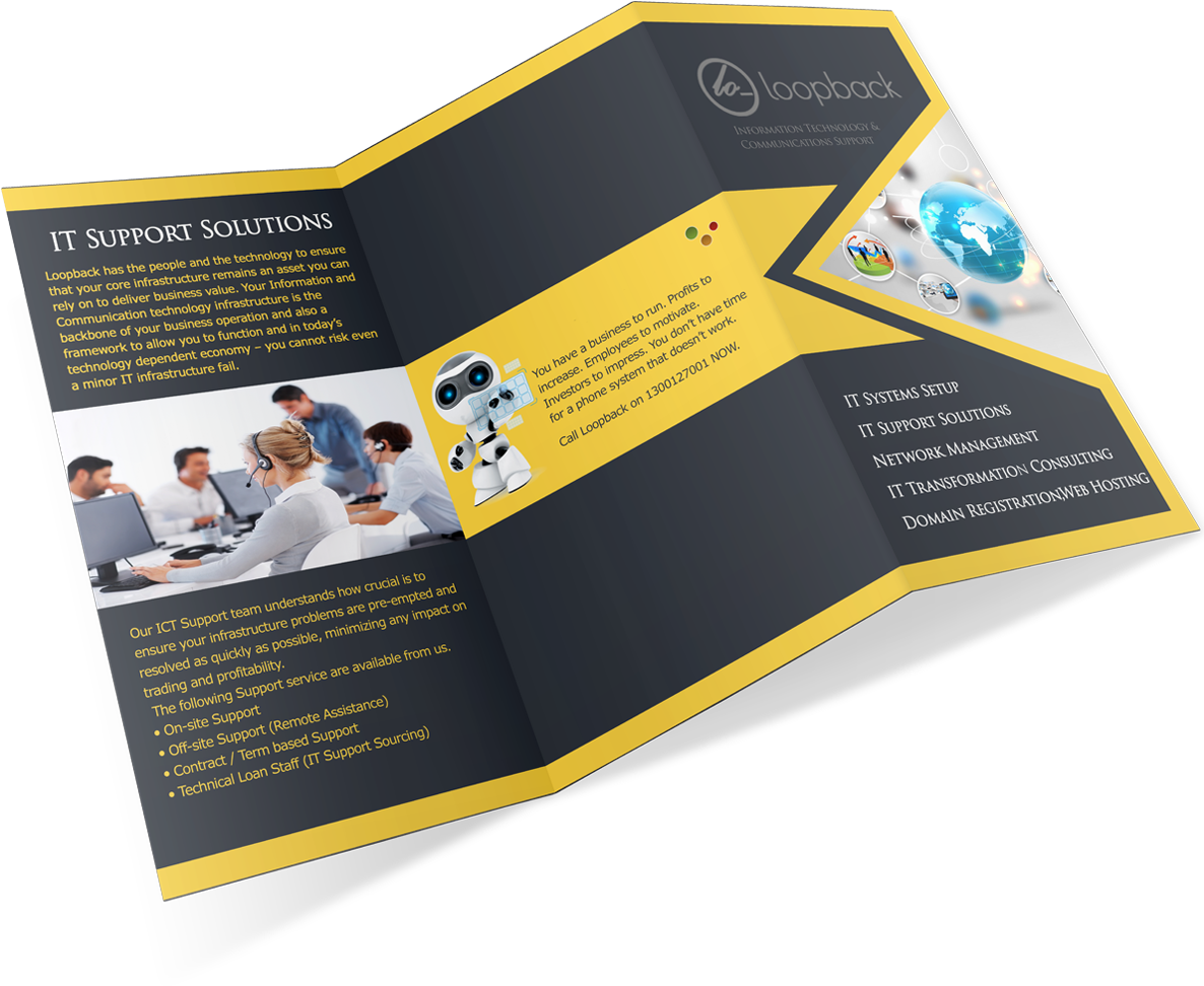 Elegant, Modern, Information Technology Flyer Design - Flyer - Free ...