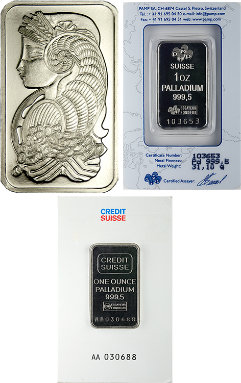 Download Various Palladium Bars - 10g Silver Pamp Suisse Icons Stingray ...
