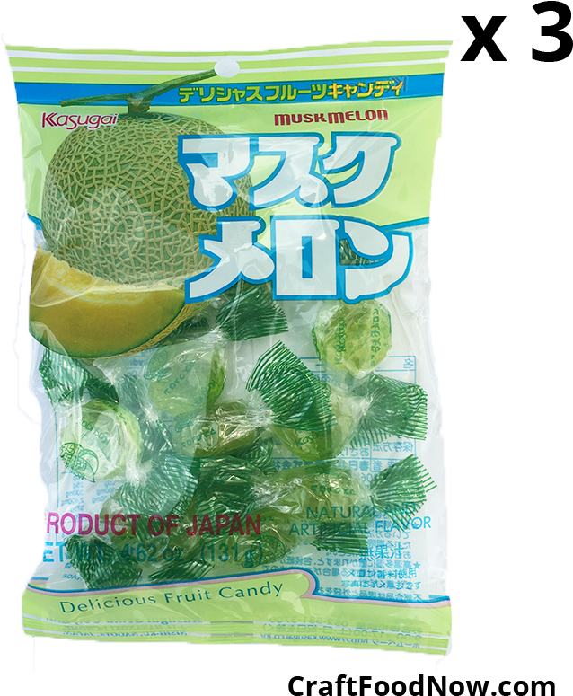 Download Kasugai Muskmelon Japanese Candies 3 Pack - Kasugai Muskmelon ...