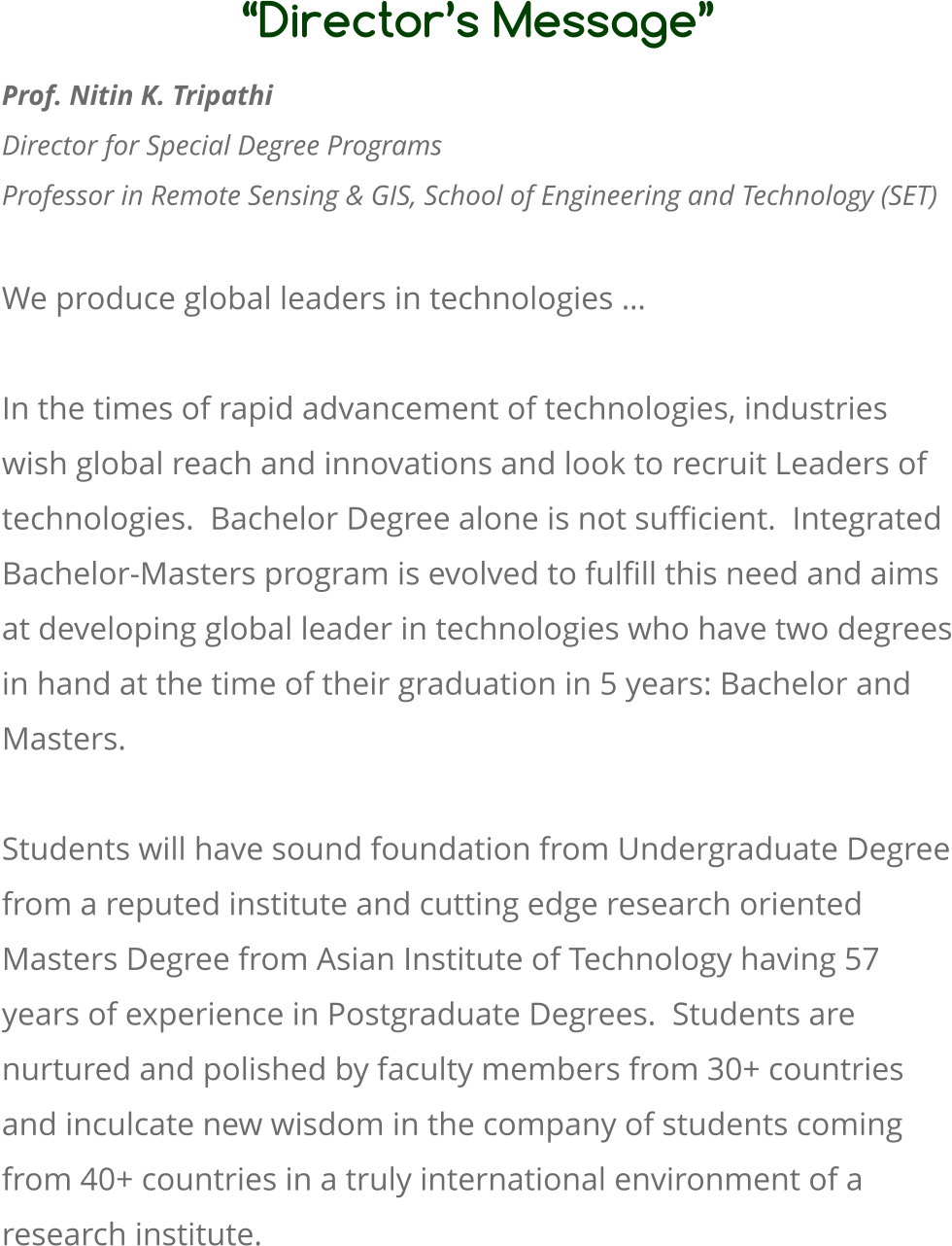 Download “director's Message” Prof - Professor PNG Image with No ...