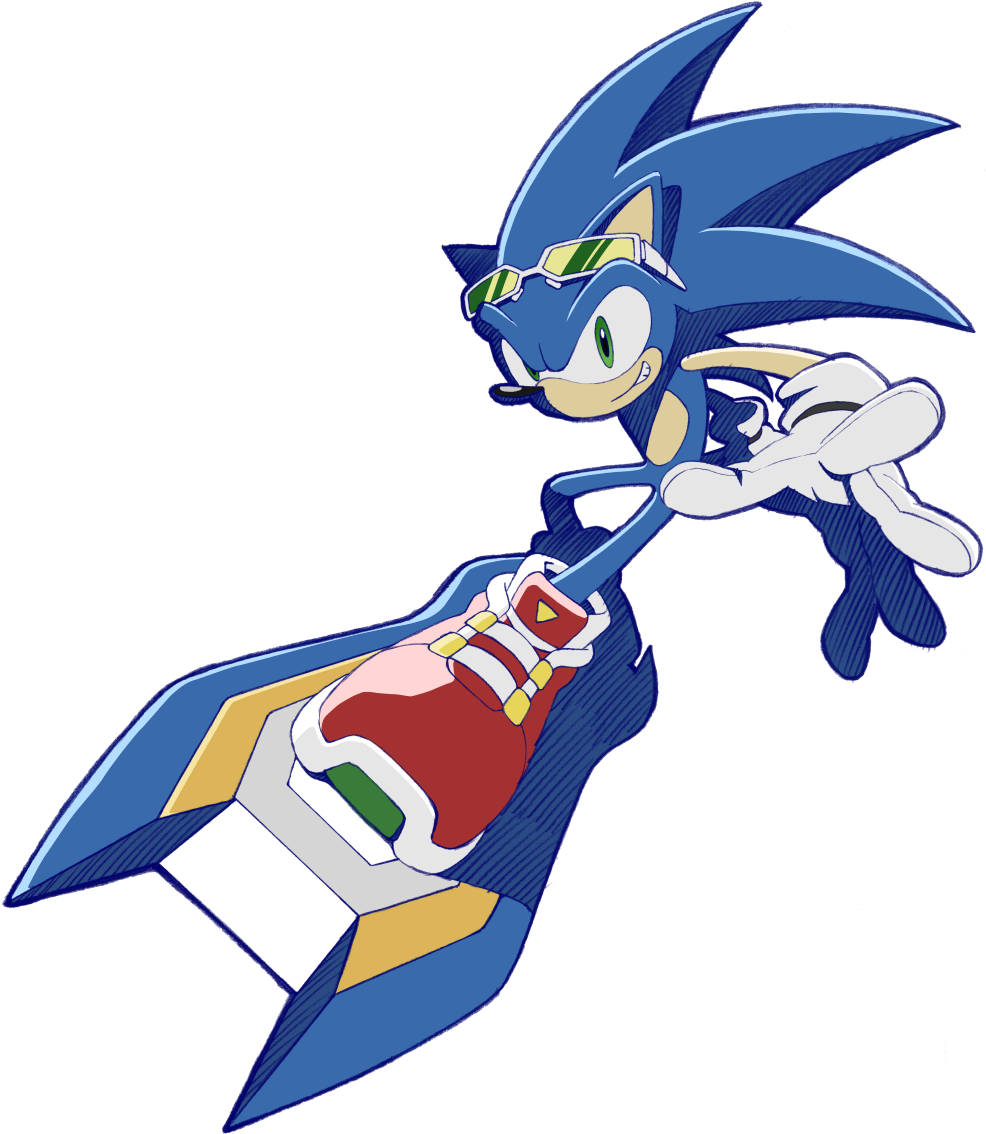 Sonic Pose 53 - Sonic The Hedgehog Sonic Riders - Free Transparent PNG ...