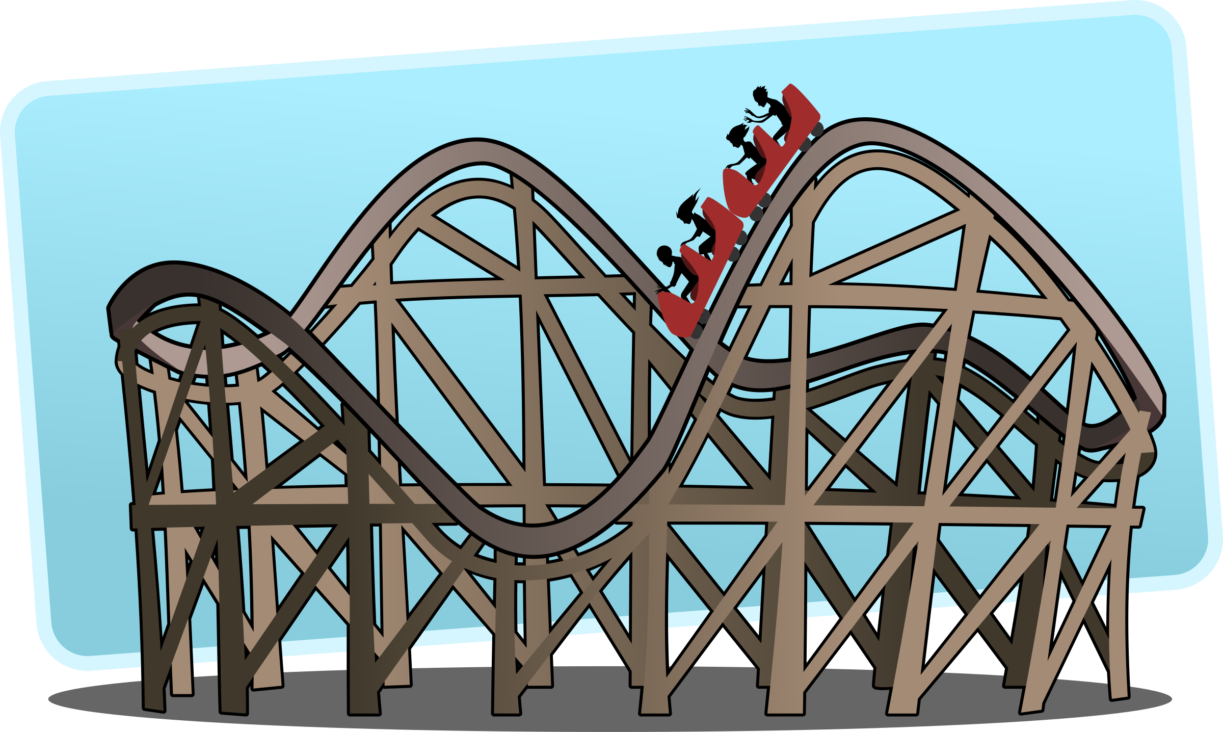 Clip Art Roller Coaster Clip Art Fun Roller Coaster - Advertising ...
