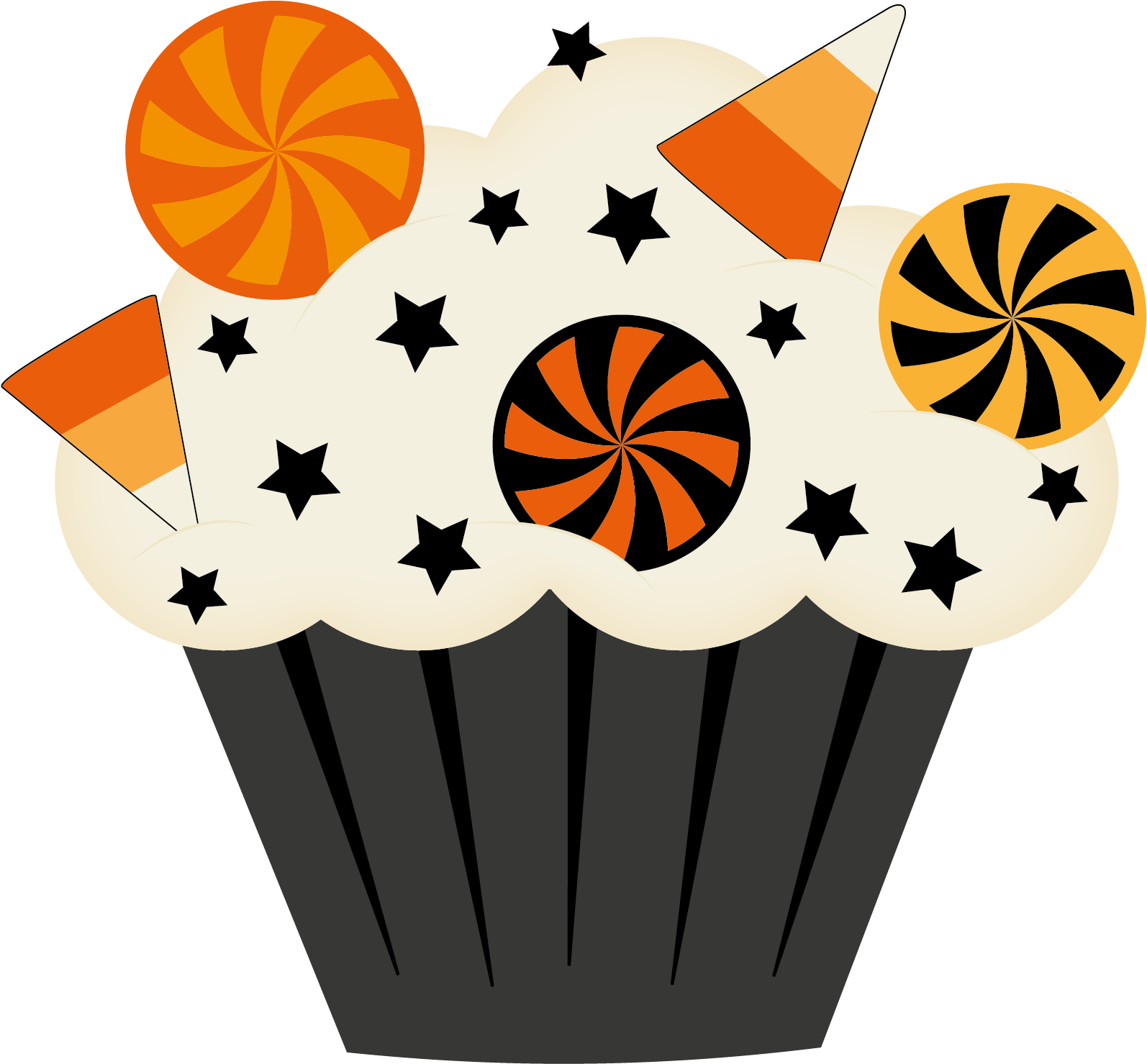 Download Halloween Cupcake Clip Art - Halloween Cupcake Clipart PNG ...