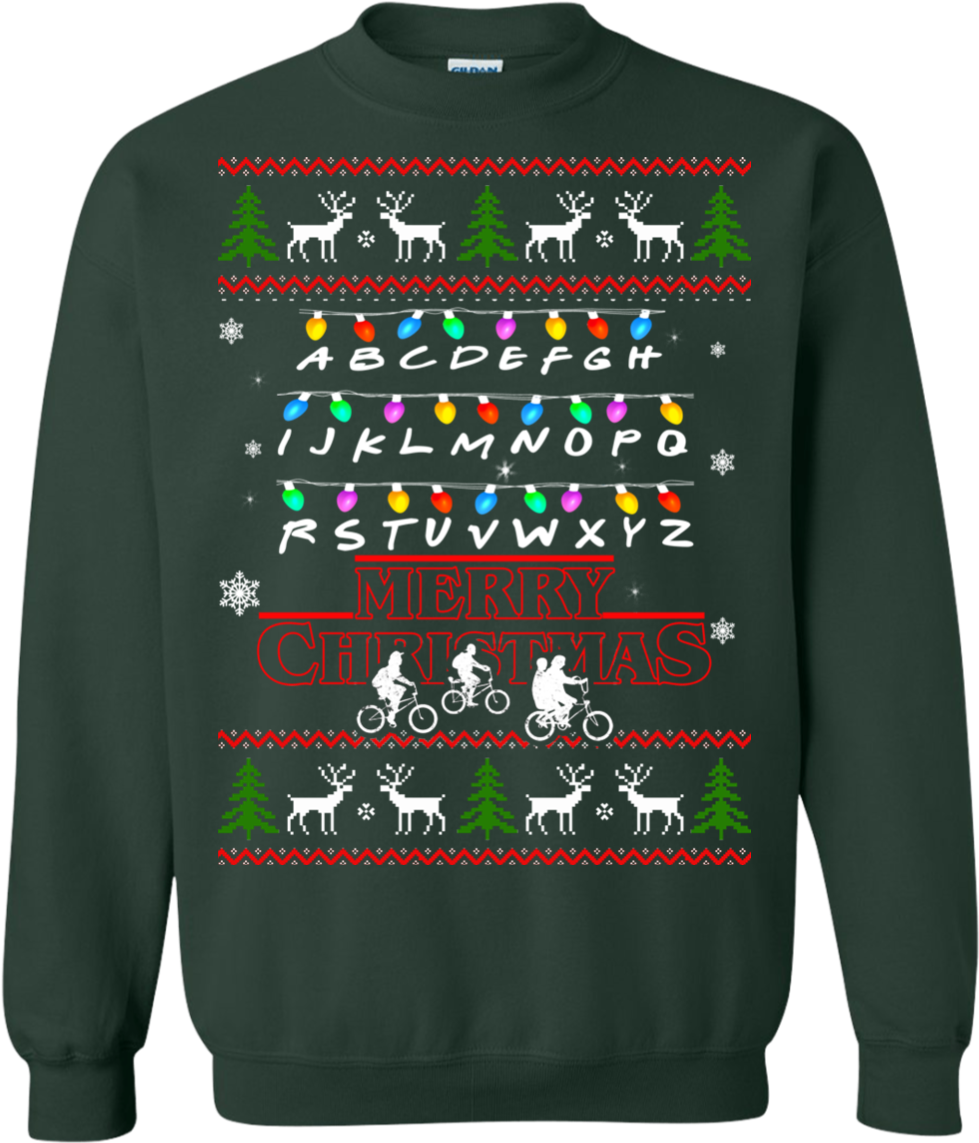 Download Stranger Things Merry Christmas Ugly Sweater - Overwatch Ugly ...