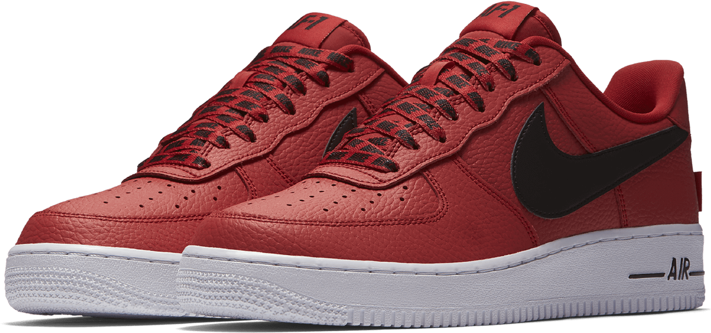 Download Love For The - Nike Af1 Low Red PNG Image with No Background ...