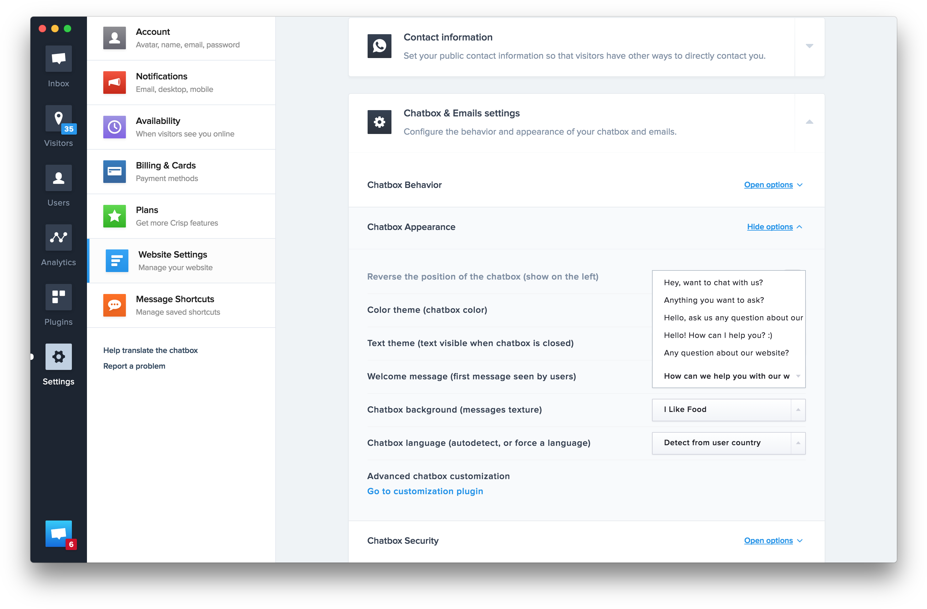 Download You Can Change The Chatbox Welcome Message In Your - Slack ...