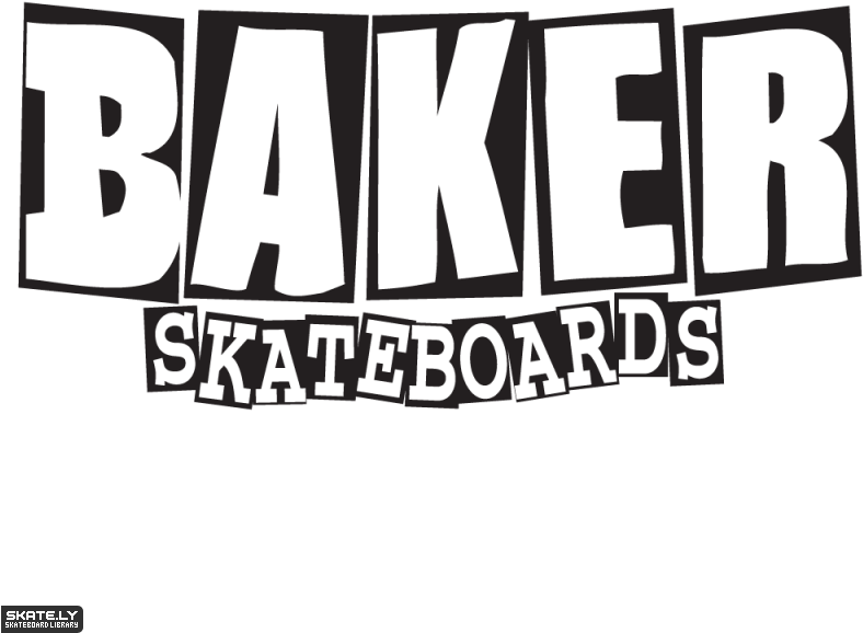 Baker Skateboards - Baker Brand Logo Medium Sticker Black White 8inch ...