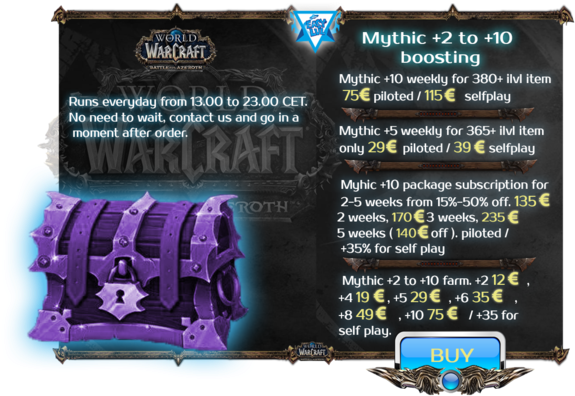 Download Mythic 2 To 10 Boosting - World Of Warcraft PNG Image with No ...