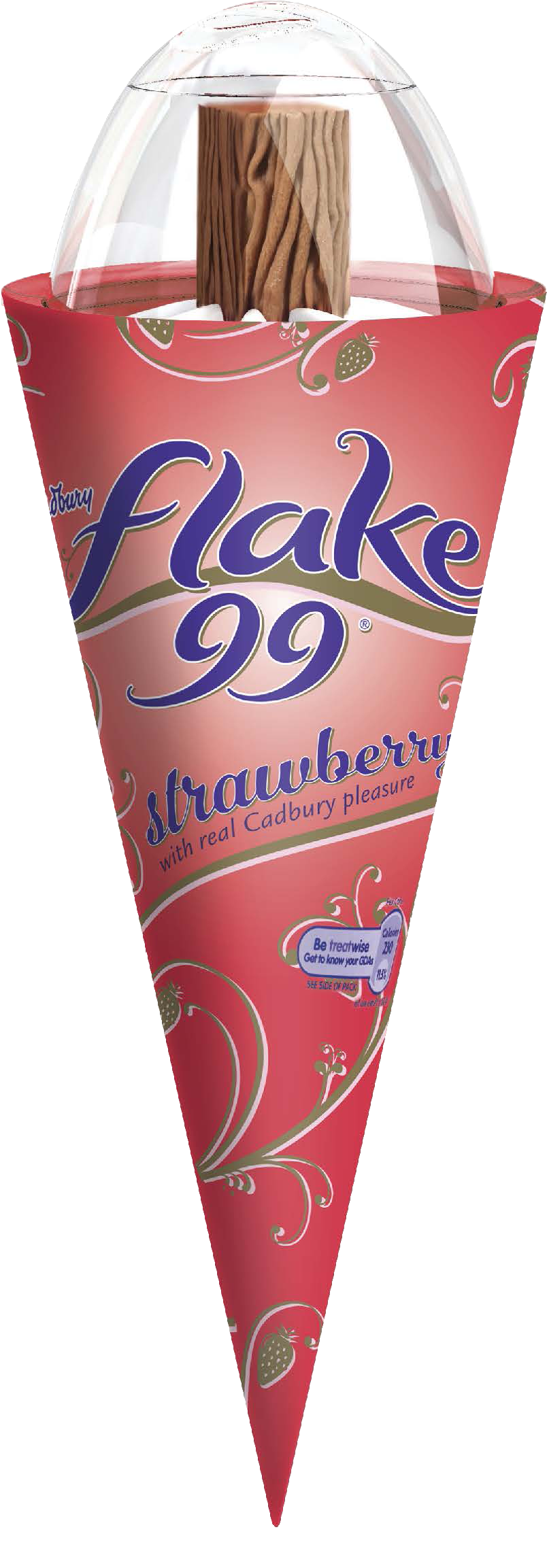 Download Cadbury Strawberry Flake Cone - Cadbury Flake PNG Image with ...