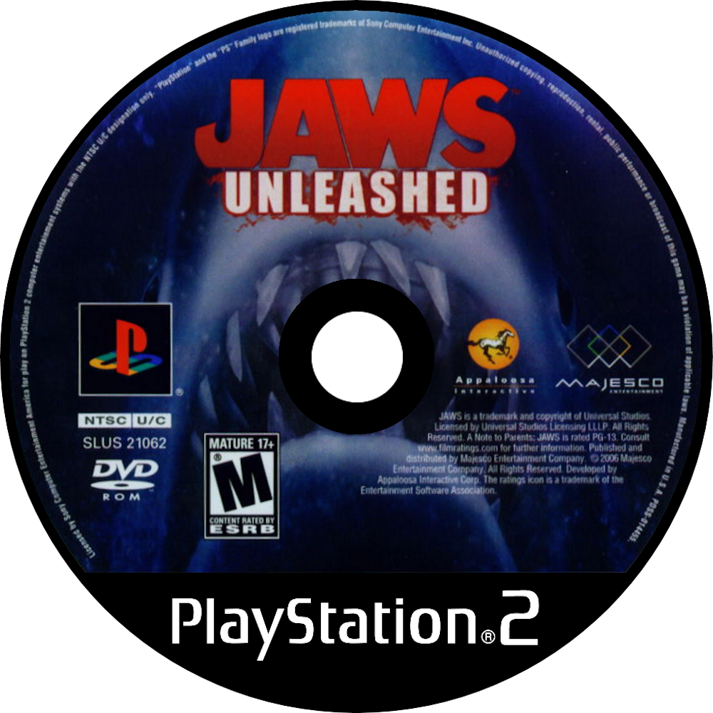 Download Jaws Unleashed - Jaws Unleashed [ps2 Game] PNG Image with No ...
