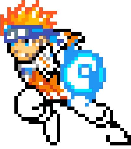 Download Naruto - Pixel Art Naruto Rasengan PNG Image with No ...