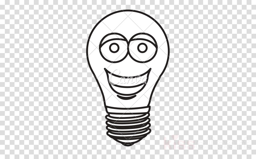 Light Bulb Drawing With Face Clipart Incandescent Light - Bts Kim ...