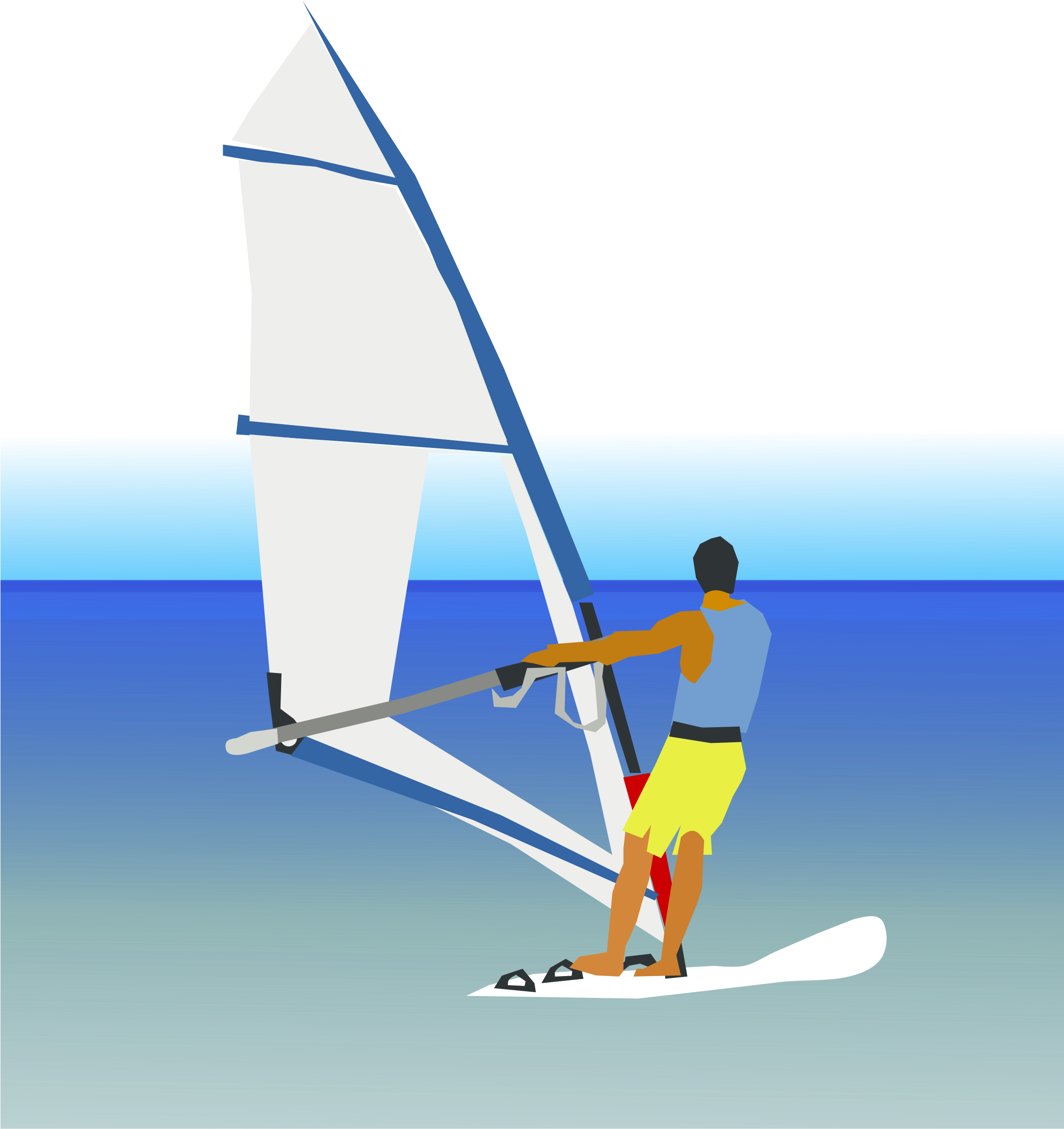 Download Graphic Transparent Sail Clipart Wind Surfing - Windsurfing ...