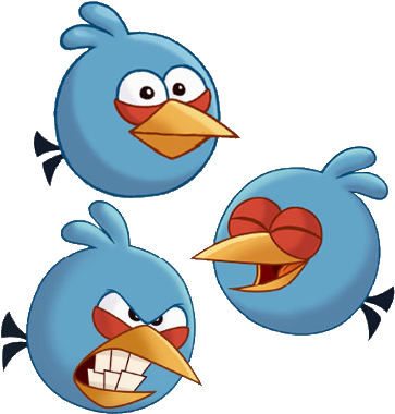 Download Blue Angry Bird Drawing - Angry Birds Toons The Blues PNG ...