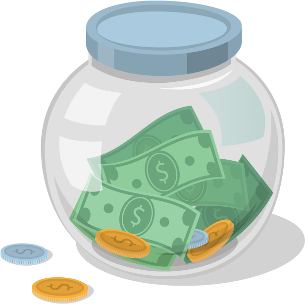Tip-jar - Money Jar Clip Art - Free Transparent PNG Download - PNGkey