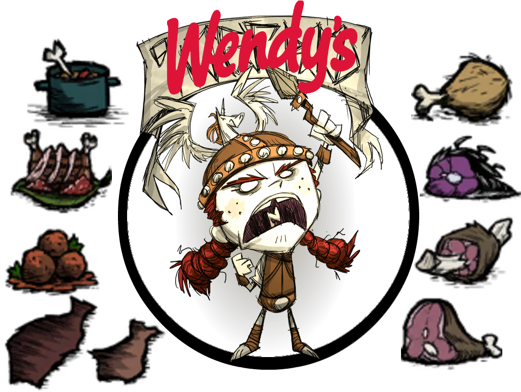 Download Wendy's - Cartoon PNG Image with No Background - PNGkey.com