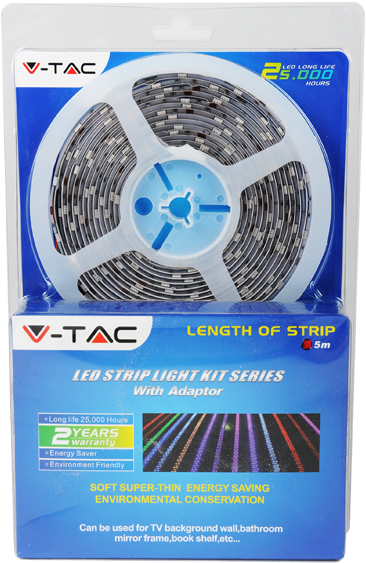 Download Led Strip Set Smd5050 60 Leds Rgb White Ip20 /2159 - V-tac 5m ...