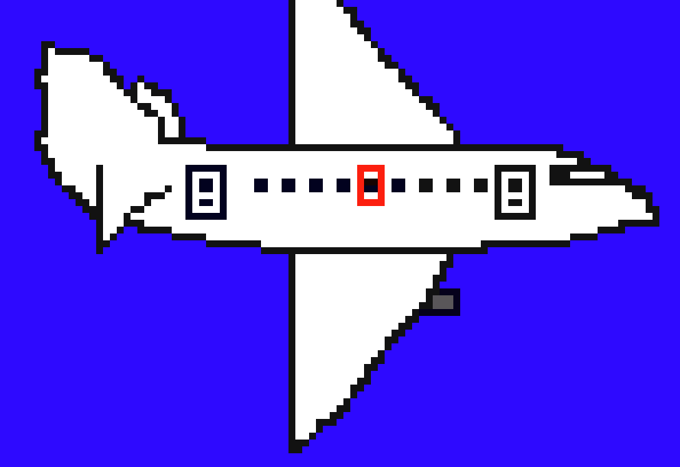 Pixel Art Plane - Pixel Art - Free Transparent PNG Download - PNGkey