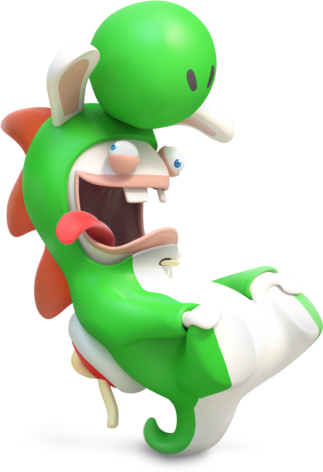 Rabbid Yoshi - Mario Rabbids Kingdom Battle Rabbid Yoshi And Yoshi ...
