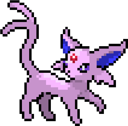 Espeon - Pokemon Pixel Art Espeon - Free Transparent PNG Download - PNGkey