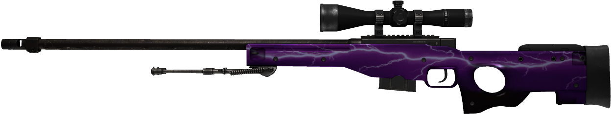 Download Lightning Strike - Awp Polycat Battle Scarred PNG Image with ...