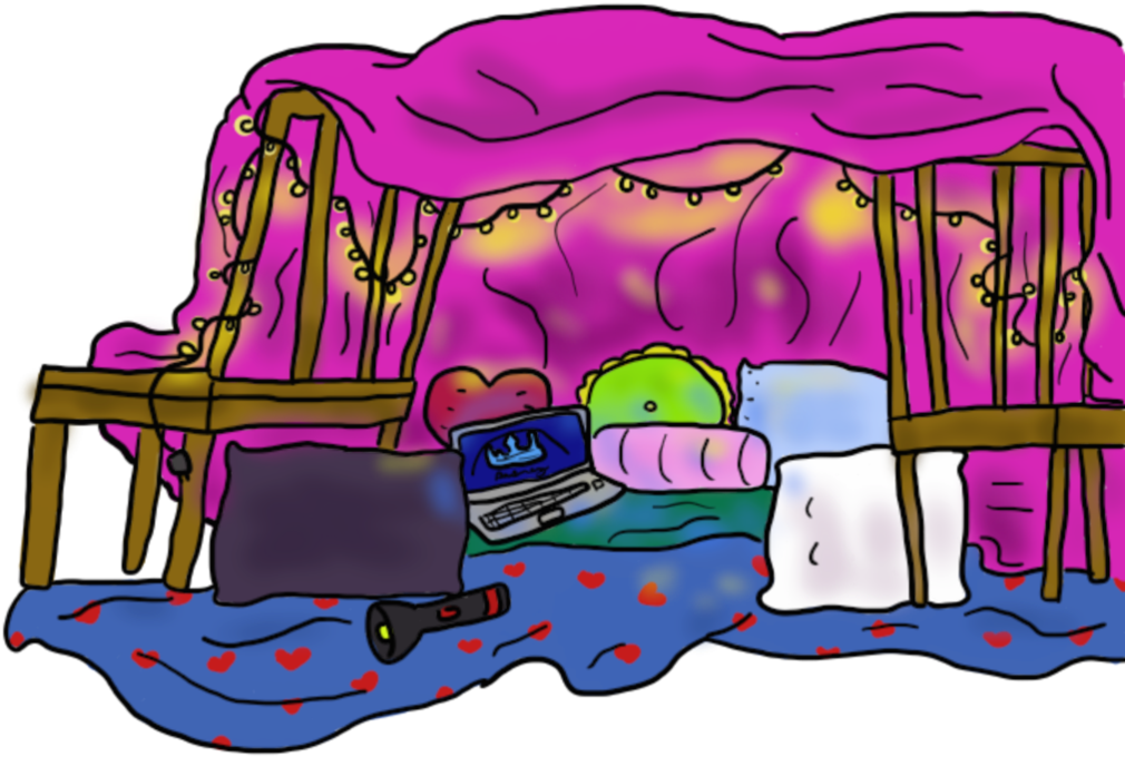 Download Cartoon Blanket Fort PNG Image with No Background - PNGkey.com