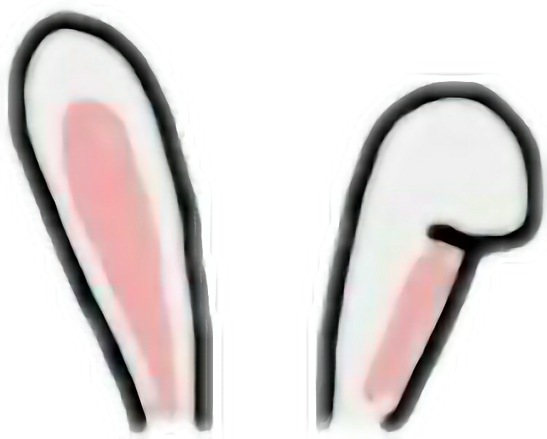 Cute Rabbit Rabbits Rabbitears Ears Bunny Bunnyears - Free Transparent ...