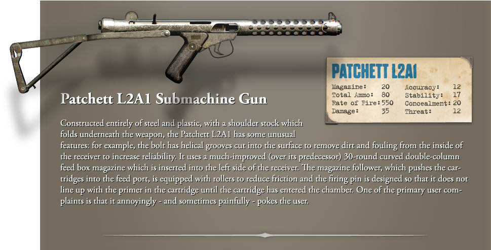 Download Magazine - 20 - " - Payday 2 Patchett L2a1 PNG Image with No ...