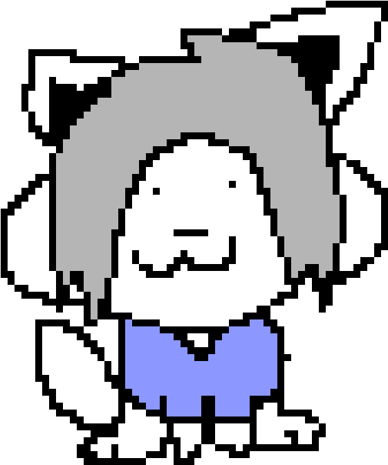 Download Temmie - Cartoon PNG Image with No Background - PNGkey.com