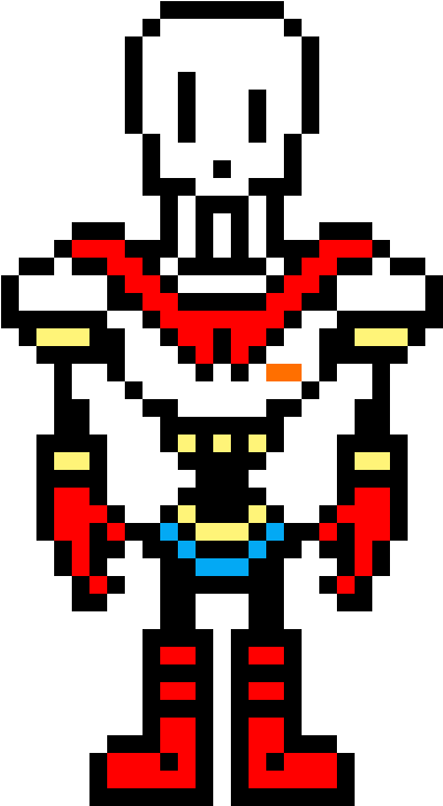 Undertale Papyrus - Papyrus Sprite - Free Transparent PNG Download - PNGkey