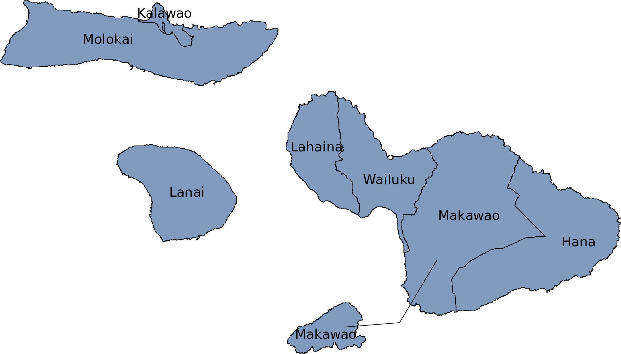 Download Open - Maui County Map PNG Image with No Background - PNGkey.com