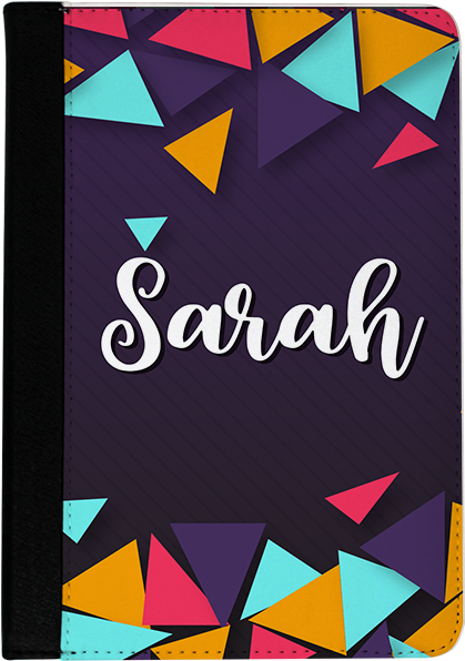 Download Composition Notebook Colorful Triangles PNG Image with No ...