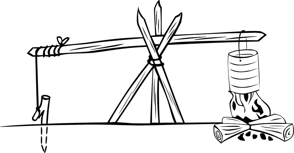 Download Drawn Campire Campfire Cooking - Campfire PNG Image with No ...