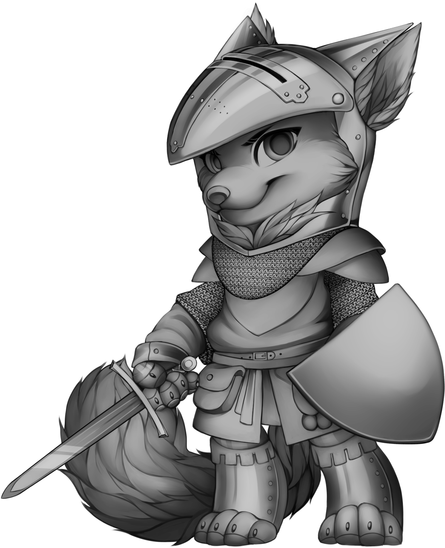 Download Warrior Fox - Furvilla Base Fox Fennec PNG Image with No ...