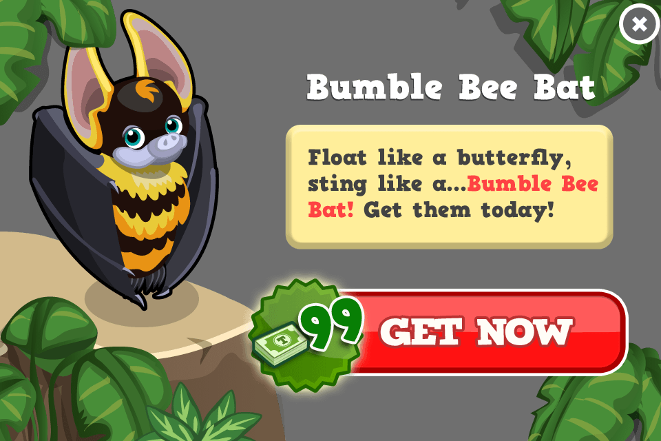 Download Bumble Bee Bat Modal - Tiny Zoo Friends App Animals PNG Image ...