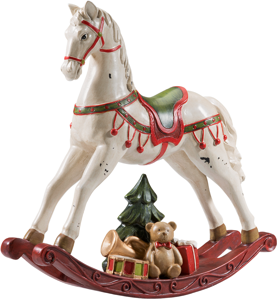 Download Nostalgic Rocking Horse, White - Rocking Horse PNG Image with ...