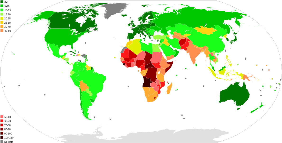 Download Infant Mortality Rate Map PNG Image with No Background ...