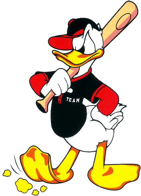 Download Donald Duck Playing Baseball PNG Image with No Background ...