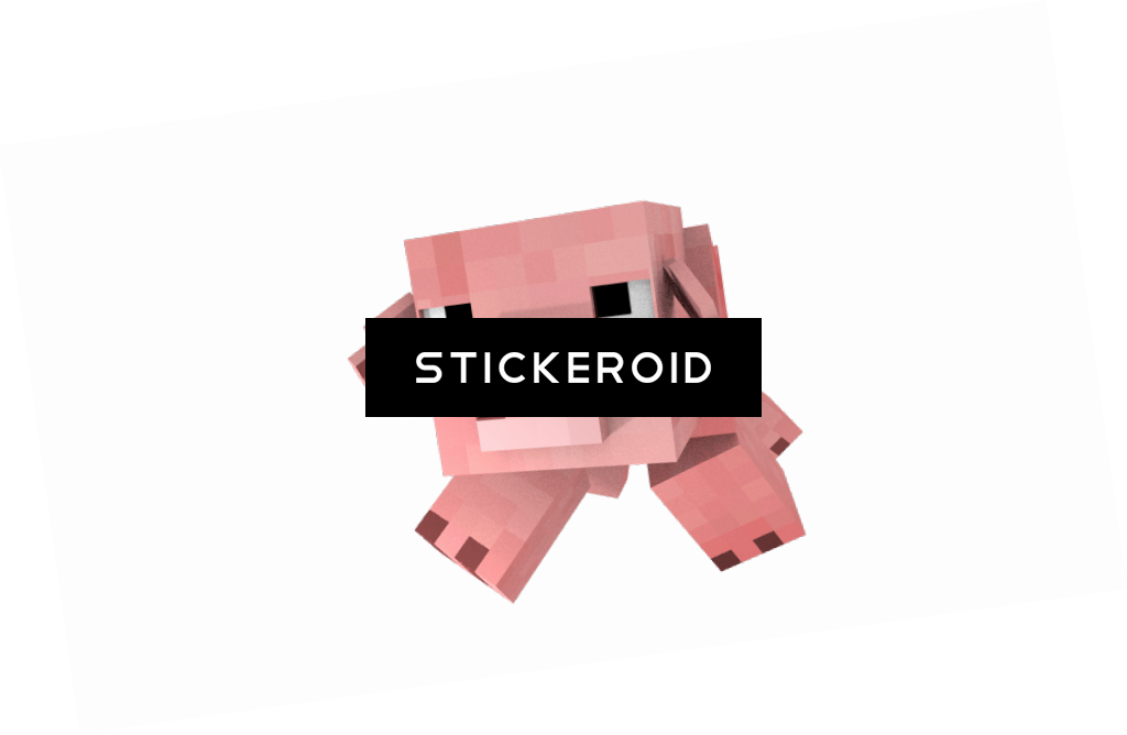 Minecraft Pig Front View - Graphic Design - Free Transparent PNG ...