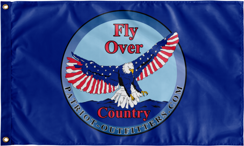 Download Blue Flag Eagle, Fly Over Country Flag - Flag PNG Image with ...