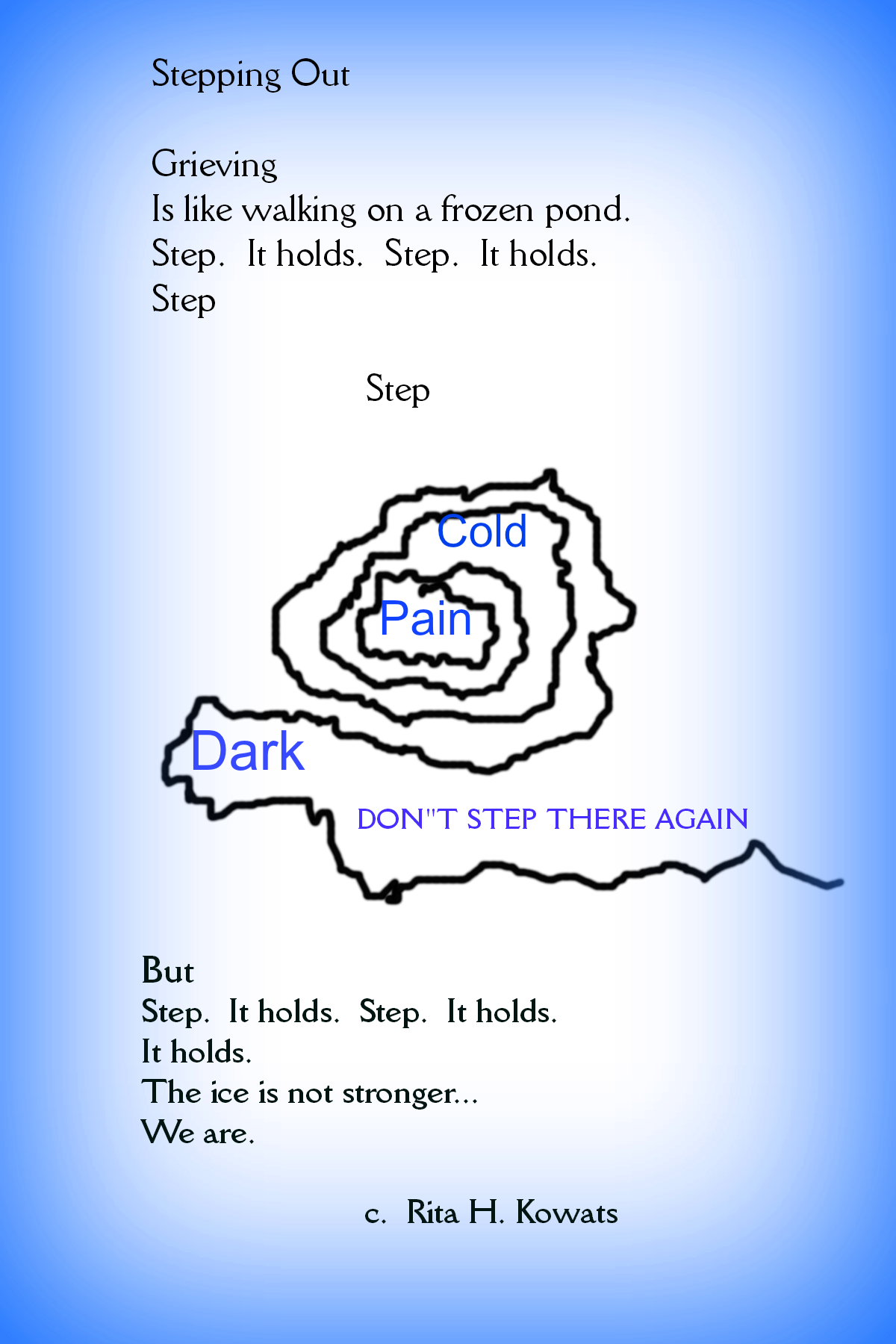 Download Stepping Out With Blue Border - Blue PNG Image with No ...