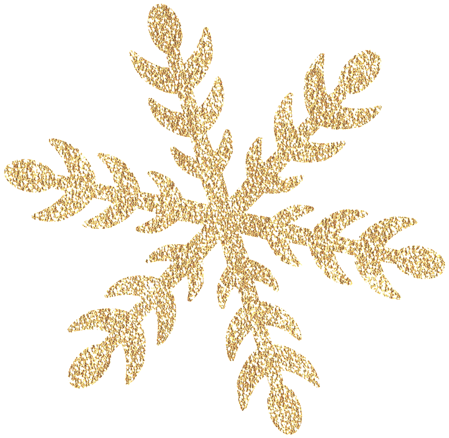 Simple Design Golden Snowflake Transparent - Elsa Y Ana Tiernas - Free ...