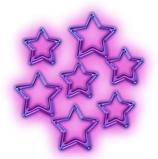 Download Neon Stars Png PNG Image with No Background - PNGkey.com