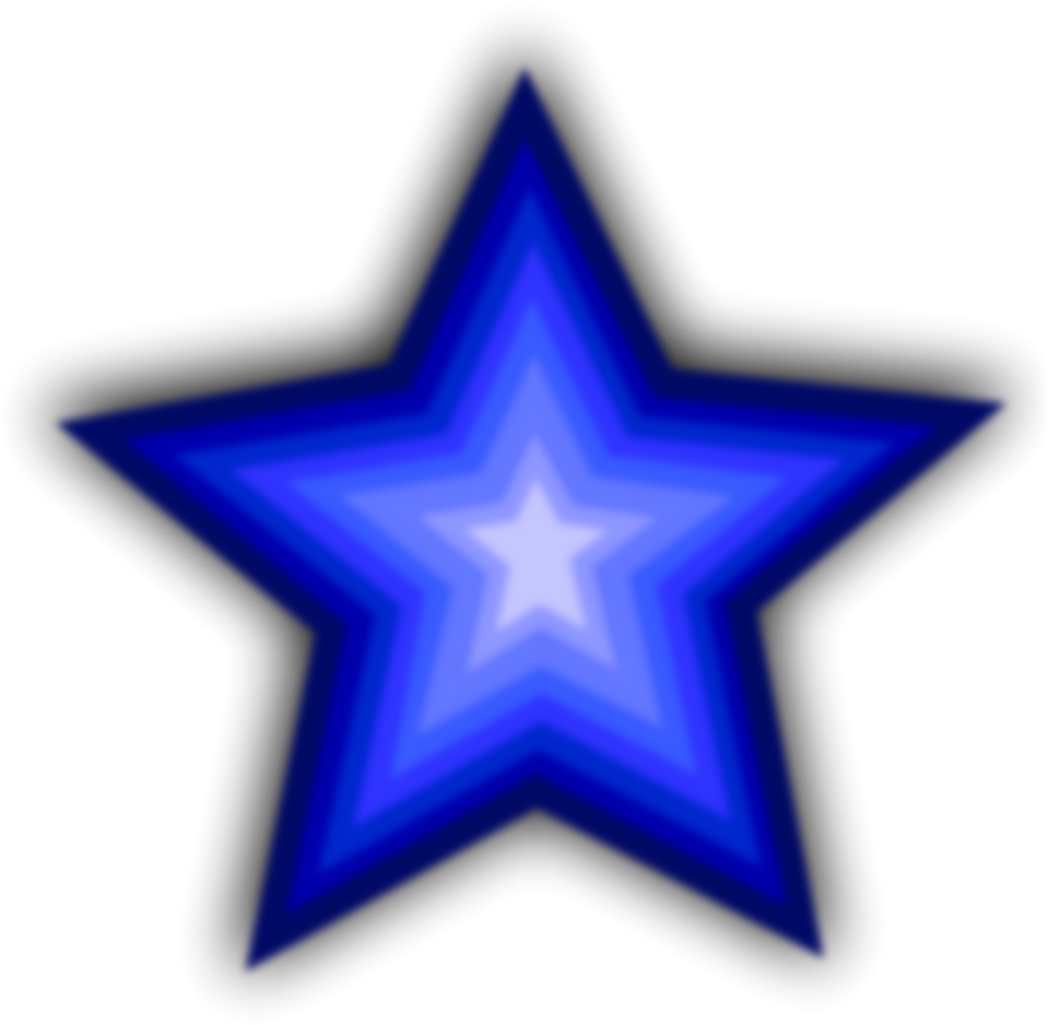 Star Blue - Transparent Background Star Clipart - Free Transparent PNG ...