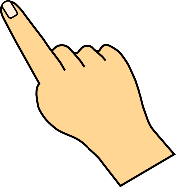 Finger Clipart Finger Click - Finger Clicking - Free Transparent PNG ...